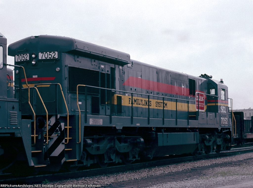 Seaboard Coast Line C30-7 #7052, just a few days after GE delivery, leading Birmingham East ...